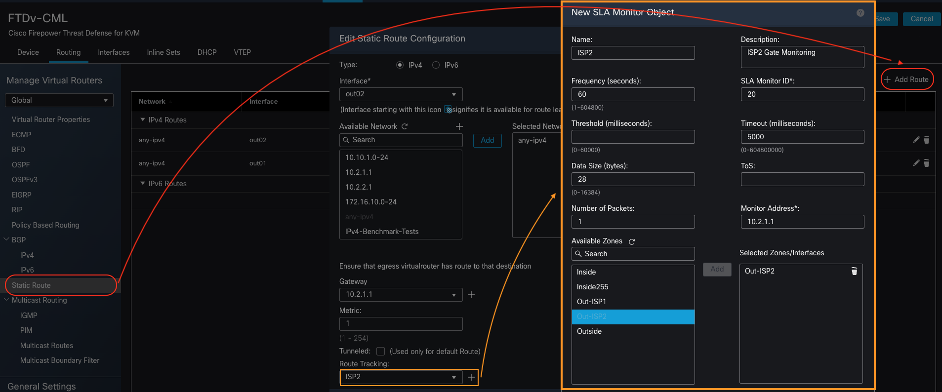 Configuring ECMP on Cisco FMC – Network Security Solution's Notes